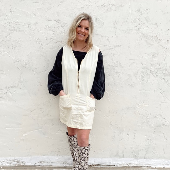 Dresses | Pale Yellow Denim Dress | Poshmark